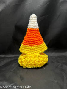 Crochet Candy Corn Hat for Cats - Shooting Star Crafts