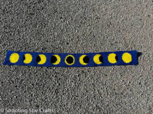 Crochet Solar Eclipse Scarf - Shooting Star Crafts